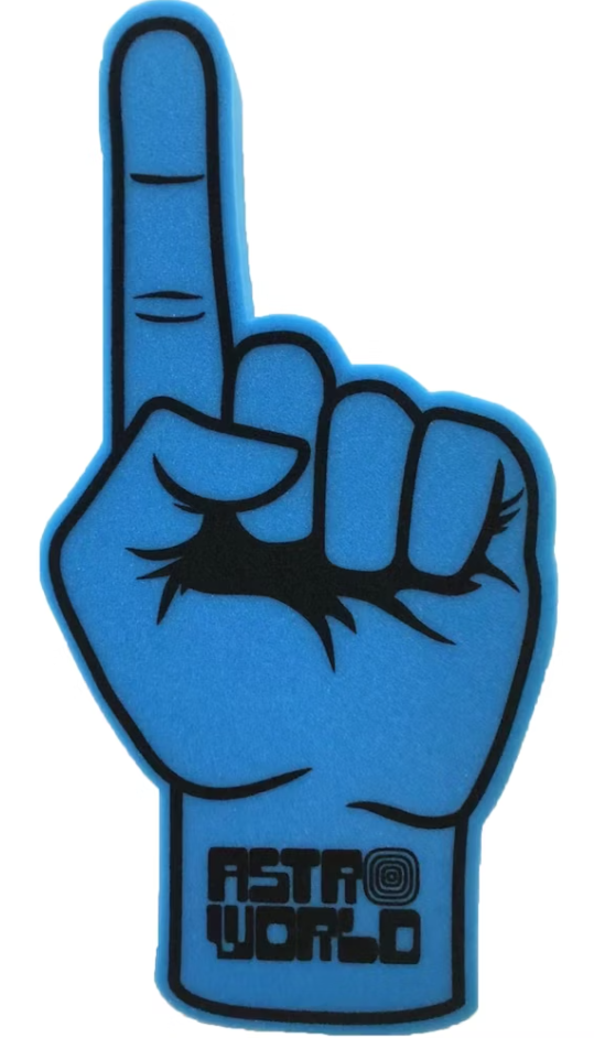 Travis Scott Astroworld Foam Finger Blue – RIF LA
