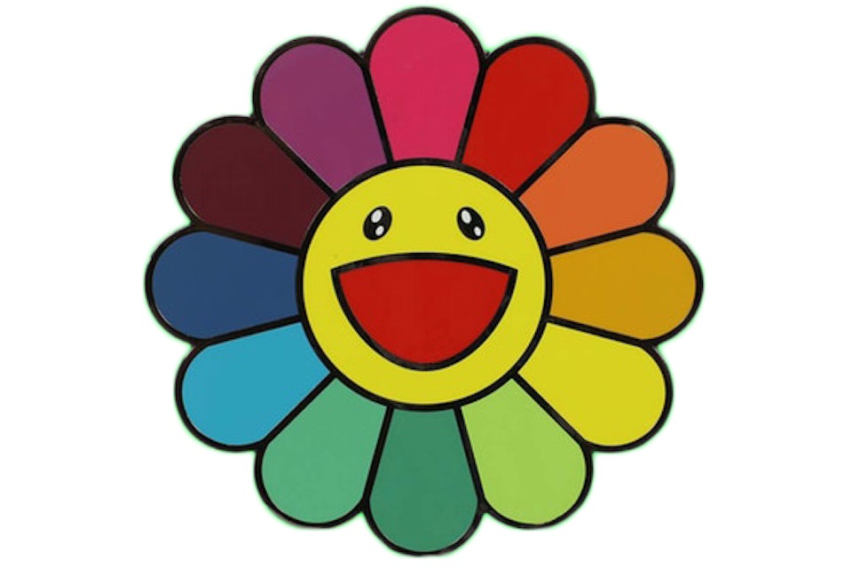 Takashi Murakami XL Rainbow Flower Pin – RIF LA