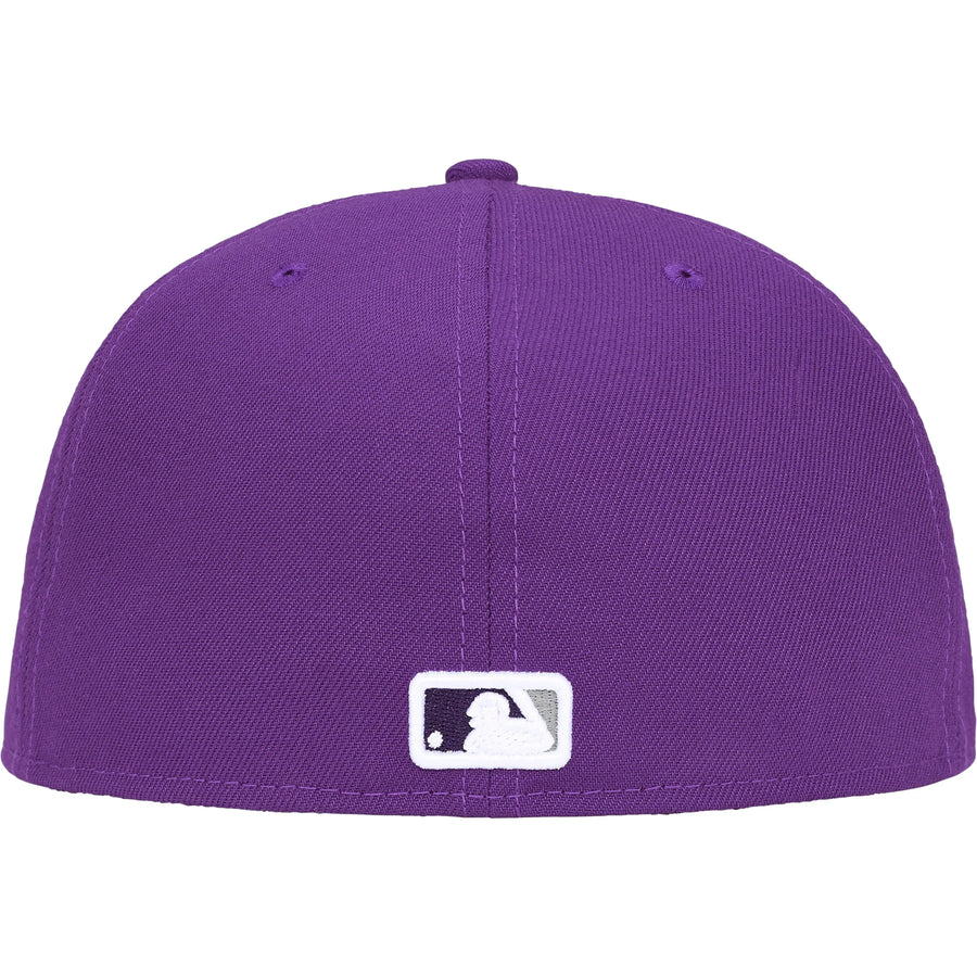 Supreme MLB Teams Box Logo New Era Fitted Cap Purple (Houston Astros ...